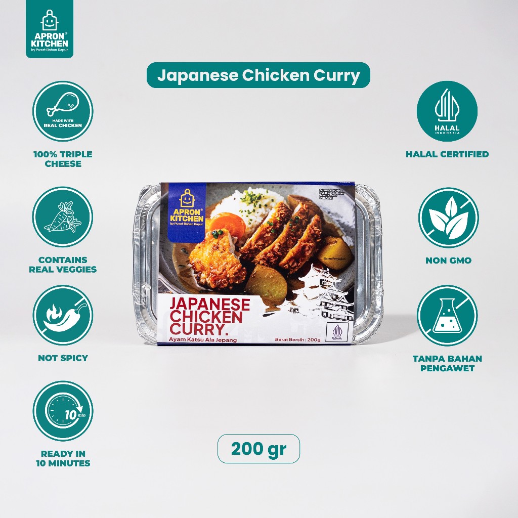 Jual Apron Kitchen Japanese Chicken Curry Ready to Eat (Ayam Katsu Kari ...