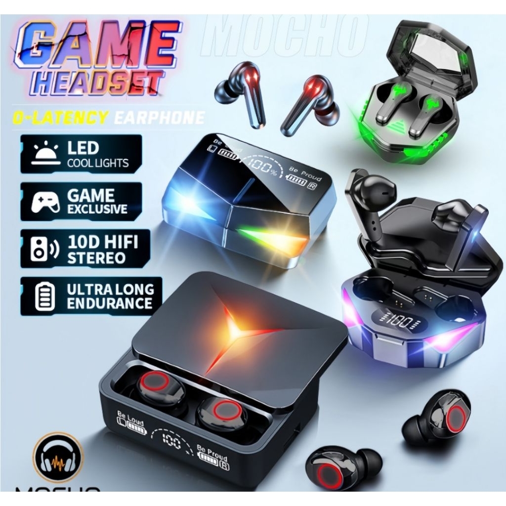 Jual Macam Headset Bluetooth TWS Gaming Gem Wireless Earphones ...