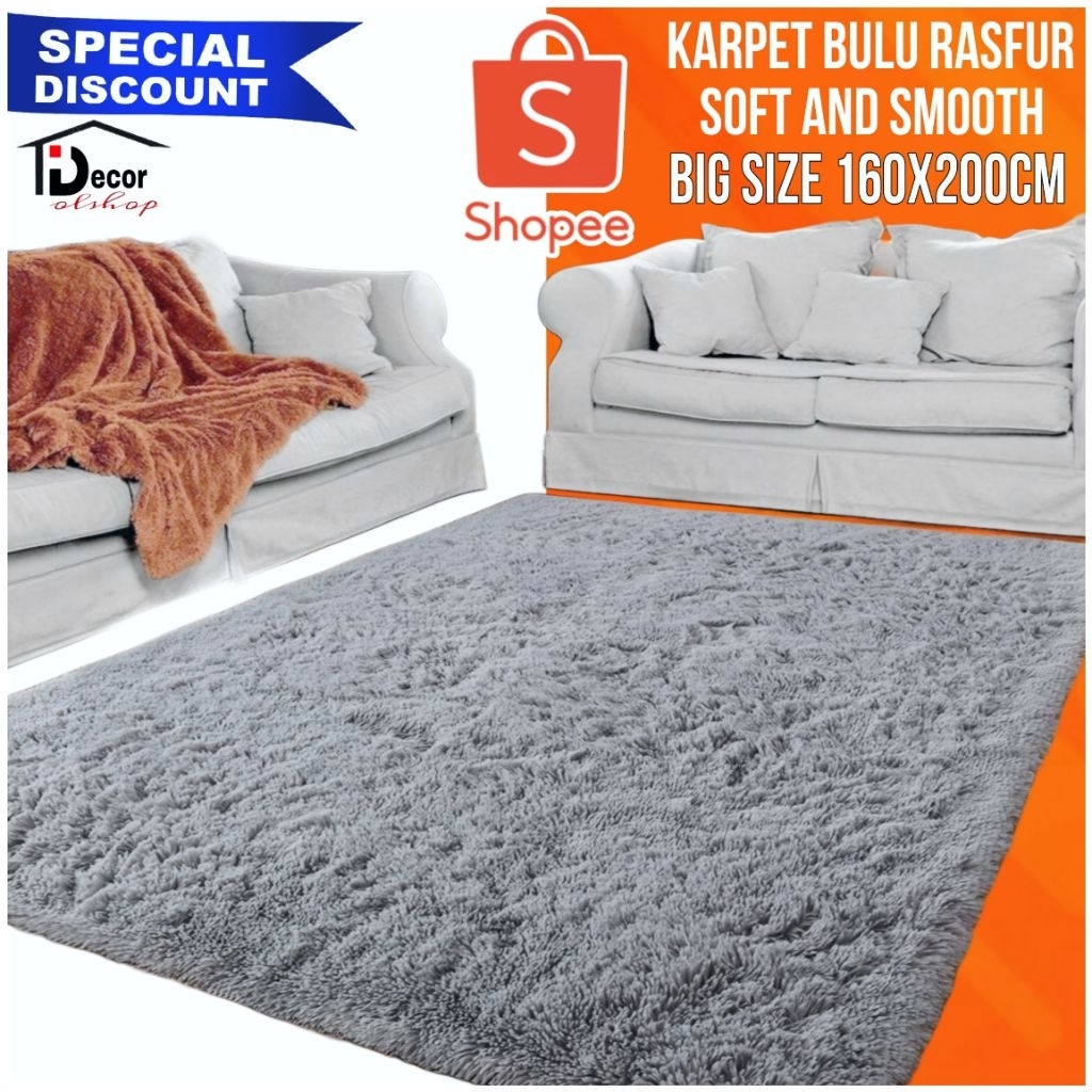 Jual Karpet bulu ukuran besar 200x160CM | Shopee Indonesia