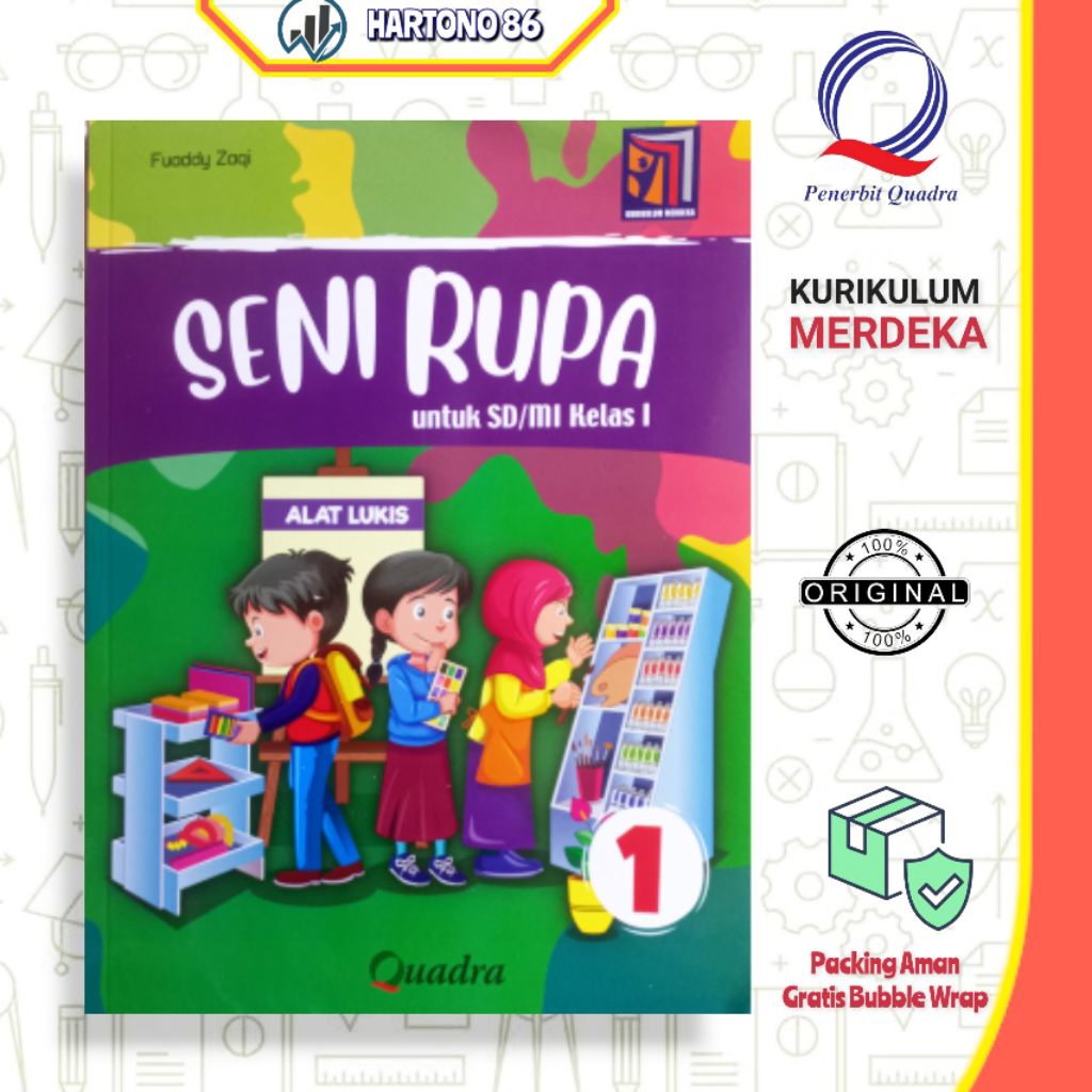 Jual Buku Seni Rupa Quadra kelas 1 SD/MI kurikulum merdeka | Shopee Indonesia