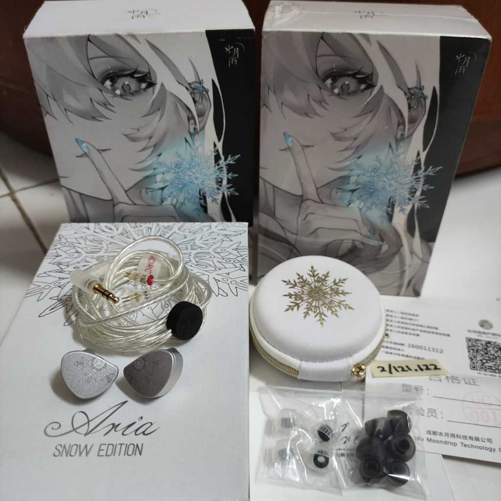 Jual Moondrop Aria Snow Edition Aria SE 2022 In Ear Diamond Like Carbon ...