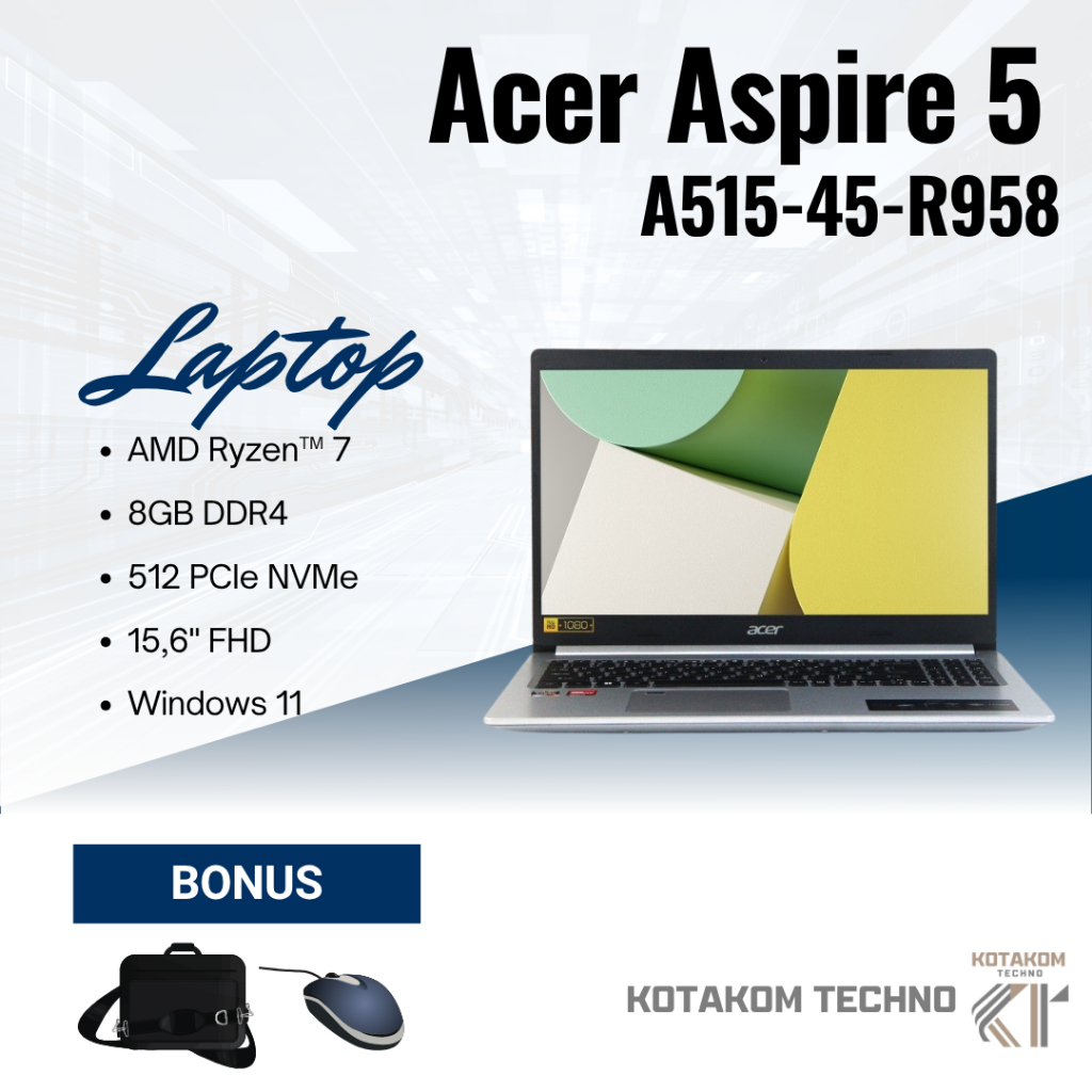 Jual Acer Aspire 5 A515-45-R958 with AMD Ryzen 7-5700U and 8GB RAM ...