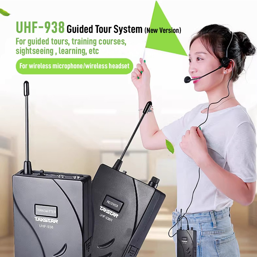 Jual TAKSTAR Wireless Tour Guide System UHF-938 Receiver Earphone ...