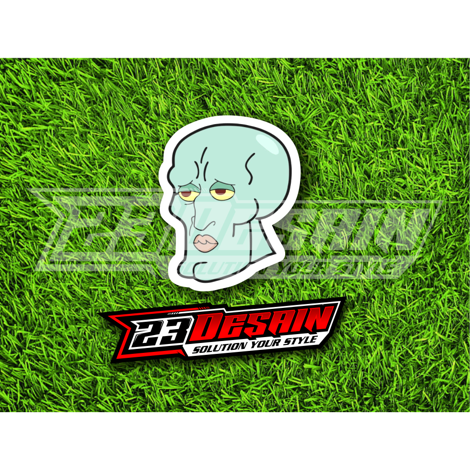 Jual STICKER SQUIDWARD HANDSOME STIKER SQUIDWARD GANTENG | Shopee Indonesia