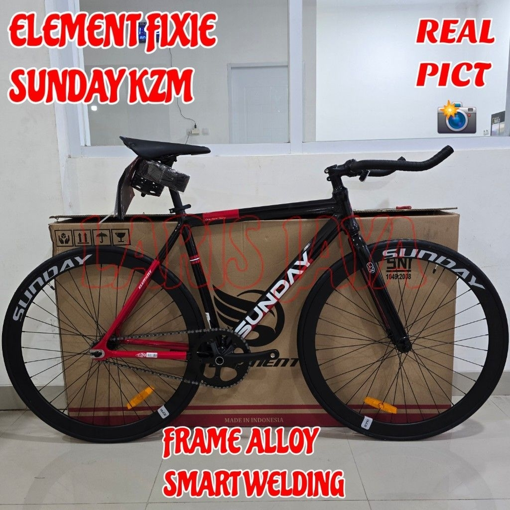 Jual Sepeda fixie element police sunday kzm 700c frame alloy ringan ...