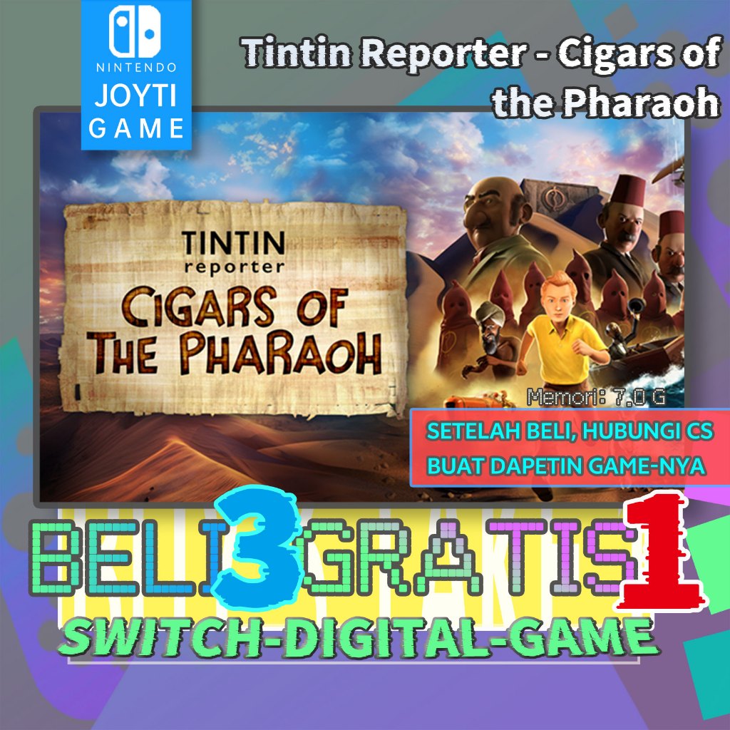 Jual Tintin Reporter - Cigars of the Pharaoh Nintendo Switch Digital ...