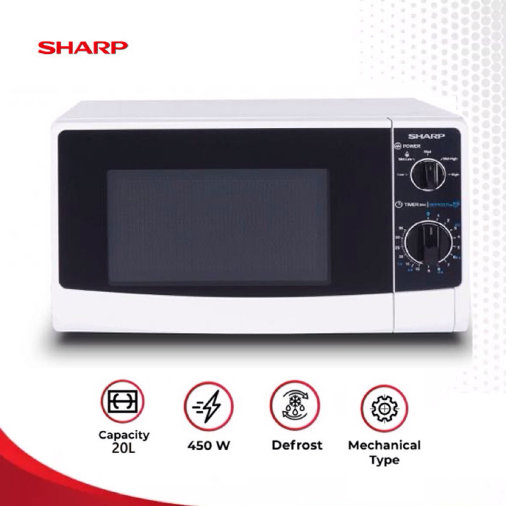 Jual MICROWAVE SHARP R-220MA-WH (20L) GARANSI RESMI ORIGINAL | Shopee ...