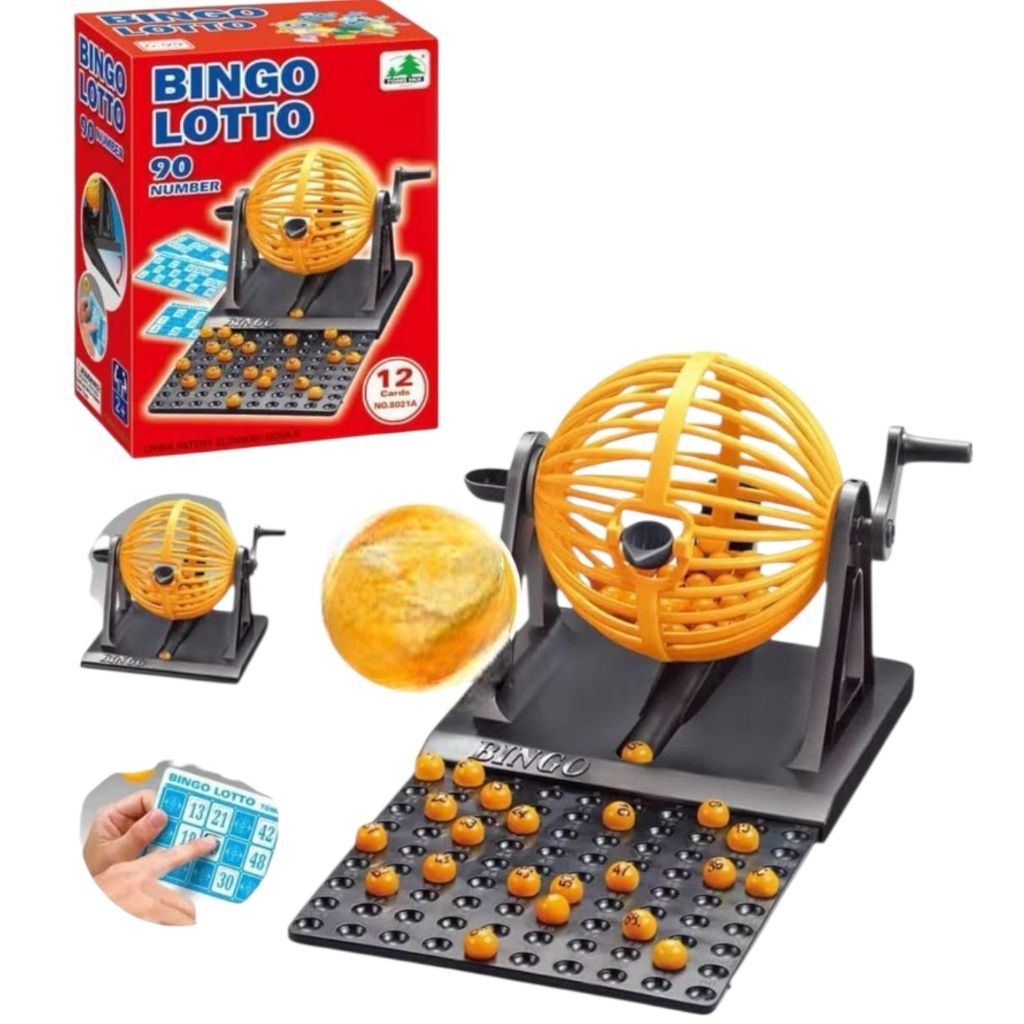 Jual (felitoys)BINGO GAME SET 90 BOLA 24 KARTU UKURAN BESAR PREMIUM ...