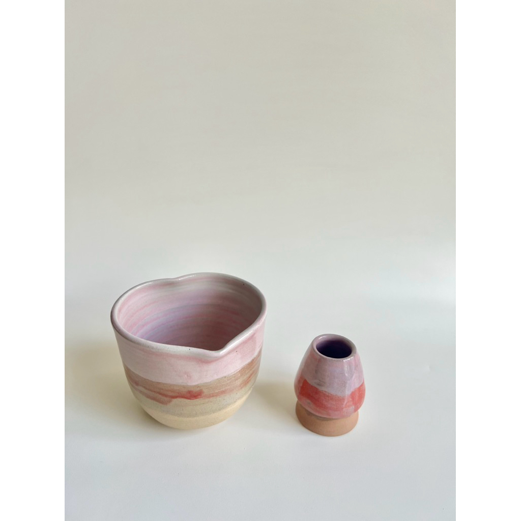 Jual mini love matcha bowl set (include chasen stand) - katakuchi ...