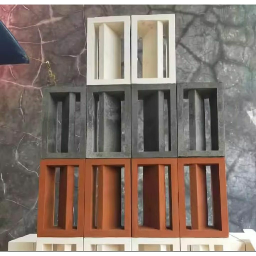 Jual Roster beton motif nako Warna abu putih merah Hiasan dinding Size ...