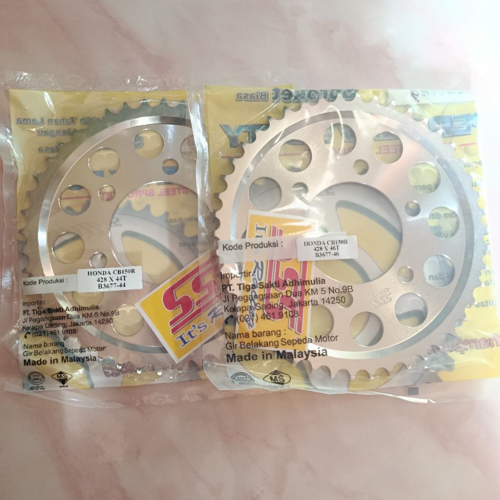 Jual Gear Ger Belakang SSS TK Racing 428 44 46 CBR 150 R Facelift 2019 ...