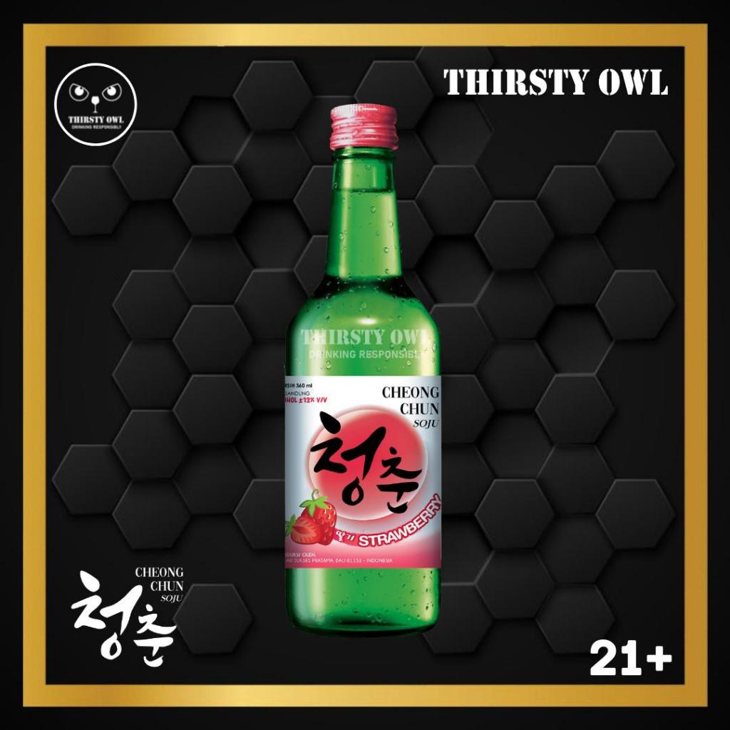 Jual Cheong Chun Soju Korea Strawberry 360ml | Shopee Indonesia