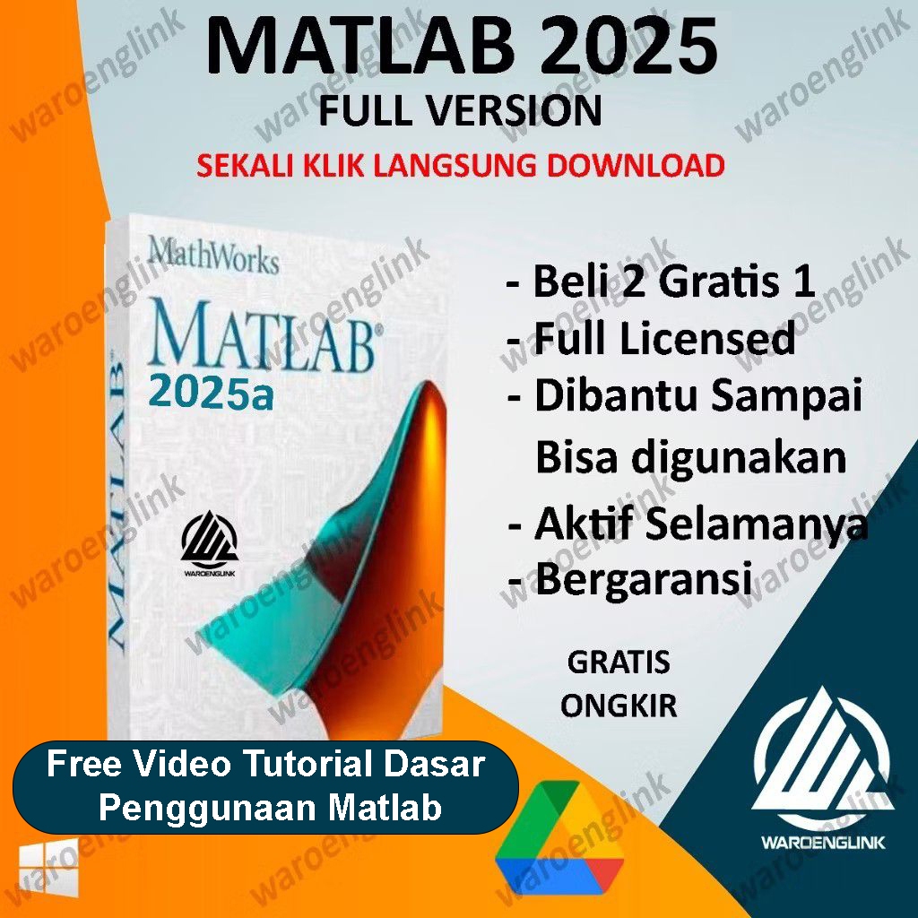 Jual Matlab R2025 Matlab 2025a Full Toolbox Addons | Video Install | for Windows | Full Version ...