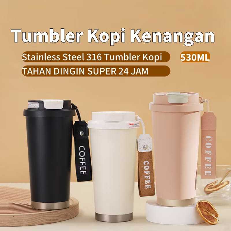 Jual Tumbler Kopi kenangan Polos Stainless Steel SUS 316. Termos Kopi ...