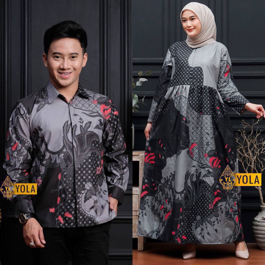 Jual Baju couple batik harga sepasang sarimbit batik keluarga | Shopee ...