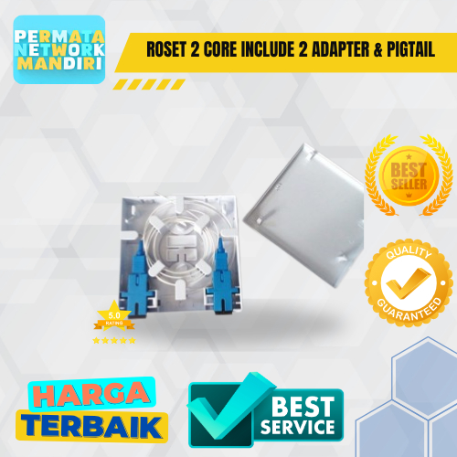 Jual Roset 2 Core Include 2 Adapter & Pigtail | Shopee Indonesia