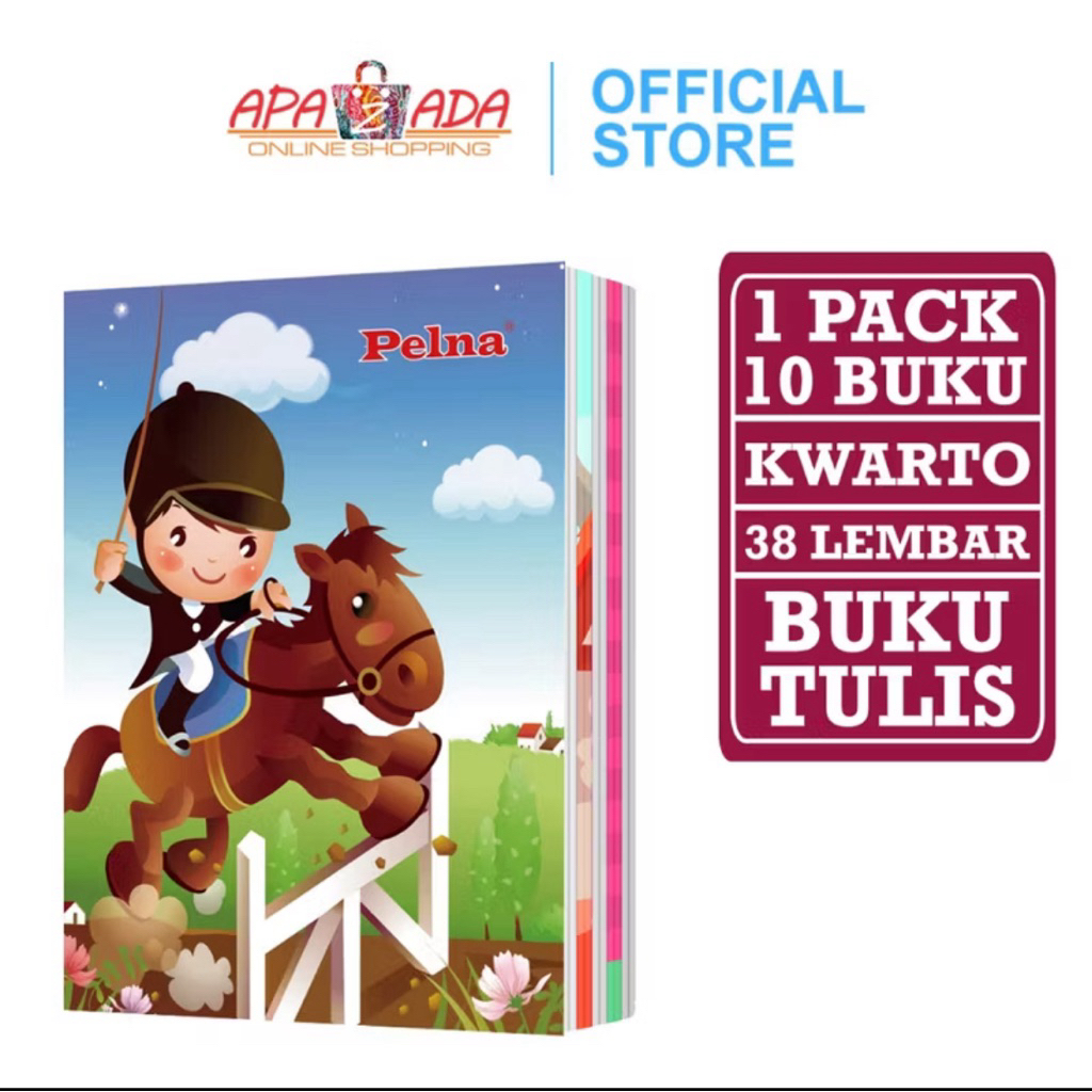 Jual Paket Murah Buku Tulis Kwarto 38 Lembar Murah [ 4 Pack ] Buku ...