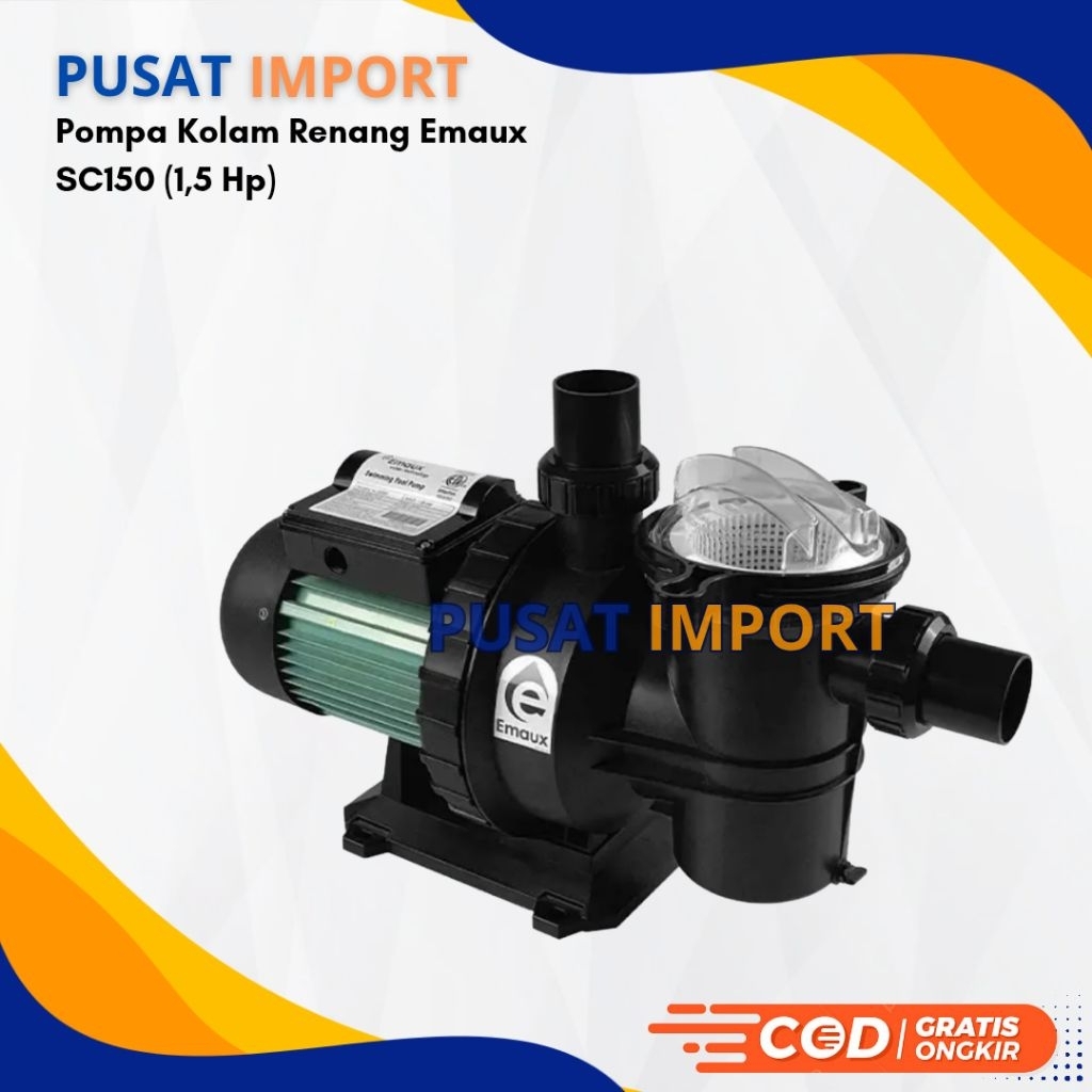 Jual Pompa Kolam Renang Emaux SC150 (1,5 Hp) | Shopee Indonesia