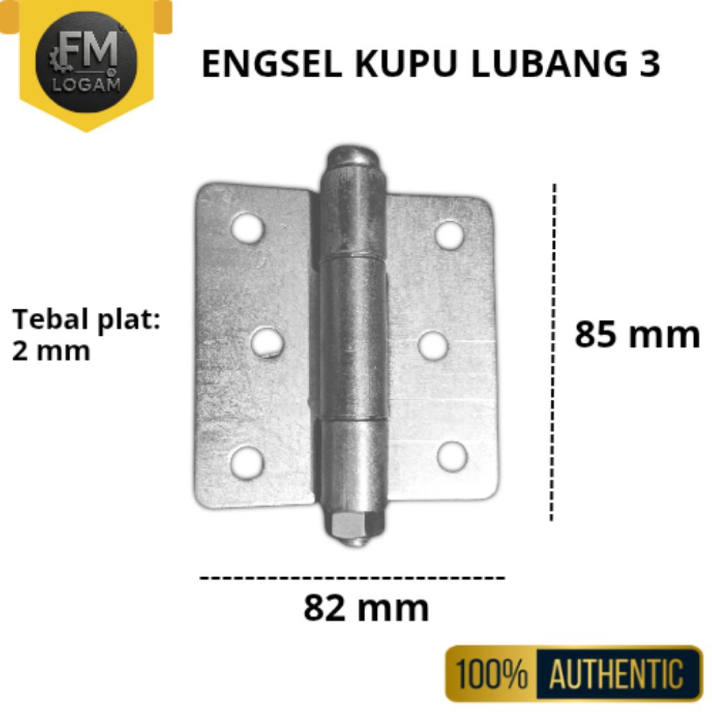 Jual Engsel Pintu Kupu Lubang 3 Mur | Shopee Indonesia