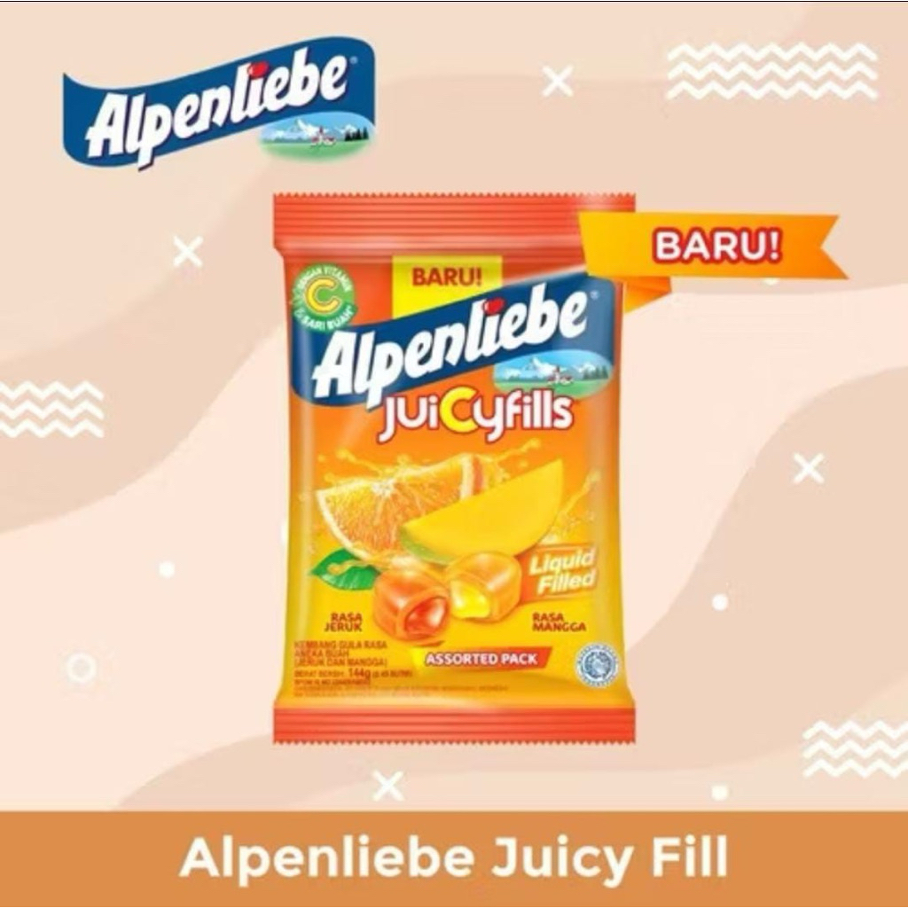 Jual Permen Alpenliebe Juicy Fills Assorted Pack 121.5g | Shopee Indonesia