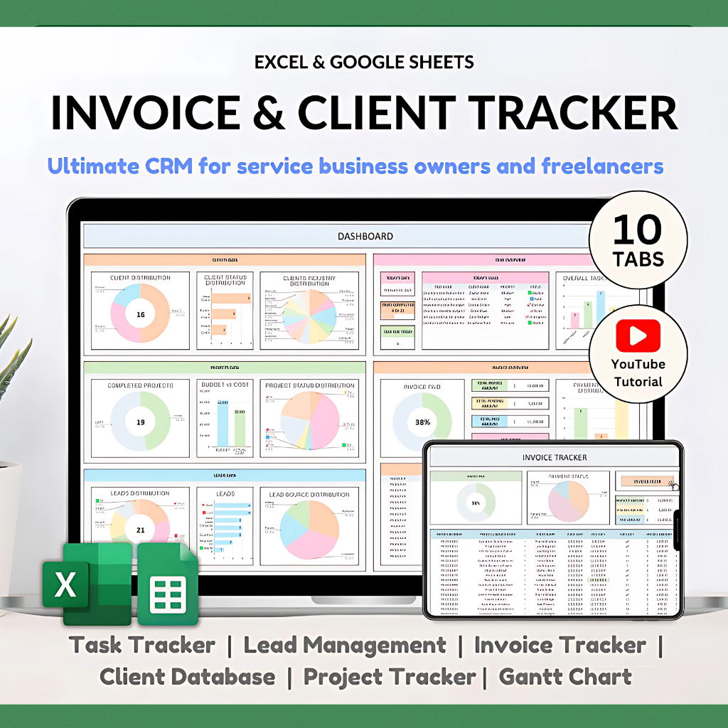 Jual Template CRM & Client Tracker untuk UMKM | Pantau Klien, Tugas ...