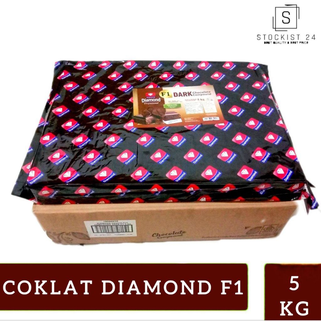 Jual Coklat batangan Diamond dark Chocolate Compound 5kg | Shopee Indonesia
