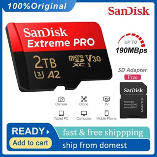 Jual SanDisk Micro SD card 2TB/1TB/512GB/256GB/128GB Kartu Memori 170MB/S Extreme PRO Class 10 ...