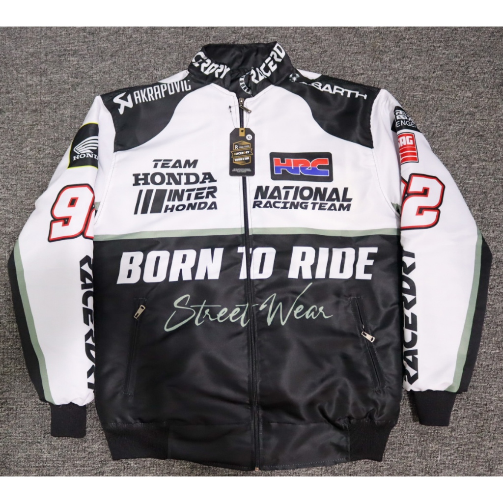 Jual Nascar Honda Internasional X Divison Jaket Motor Touring Bahan Taslan Parasut Anti Air ...