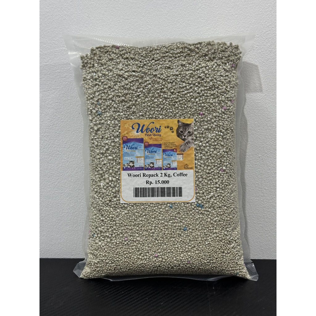 Jual Pasir Kucing Woori Bentonite 2kg Repack - Coffee, Strawberry ...