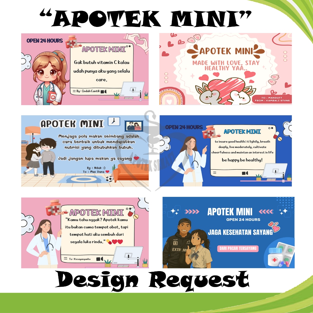 Jual Apotek Mini Kado Untuk Pacar Kotak Apotek Mini Custom Hampers ...