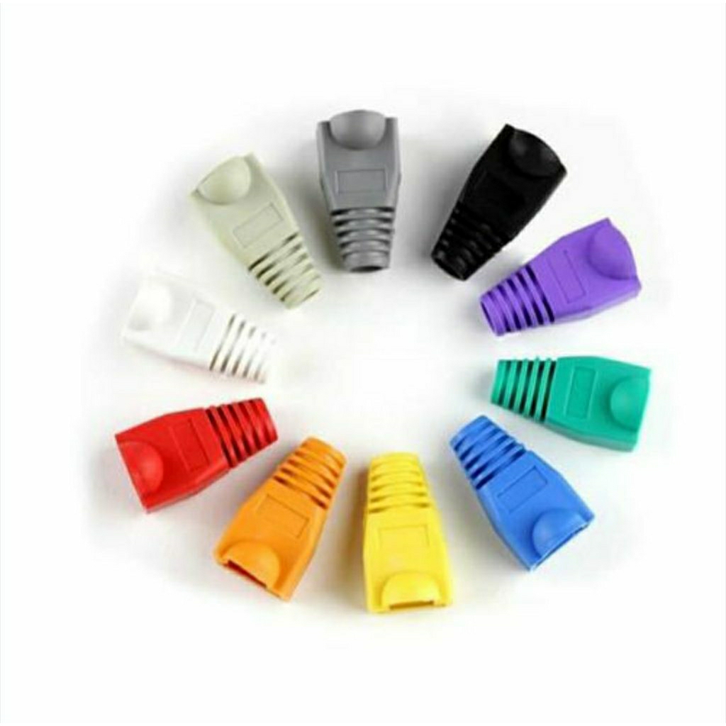 Jual PLUG BOOT LAN RJ45 Rubber boot cover 100pcs | Shopee Indonesia