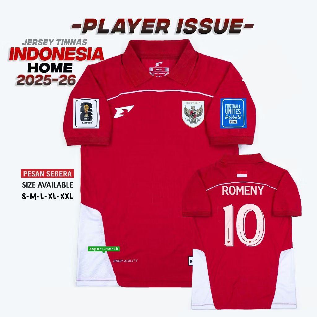 Jual JERSEY TIMNAS INDONESIA PLAYER ISSUE 2025/2026 JERSEY TIMNAS ...
