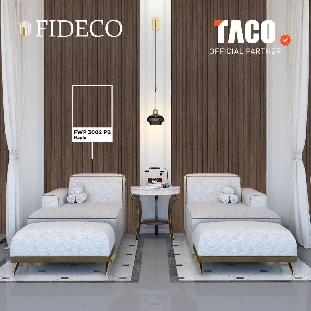 Jual TACO WPC DECO Panel Big Grooves - WP 3002 PB Woodgrain Maple ...