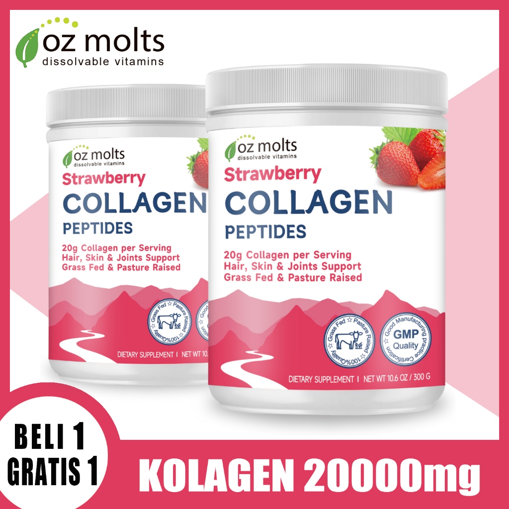 Jual Ozmolts Collagen Powder 300g Bubuk Collagen Mengandung Minuman ...