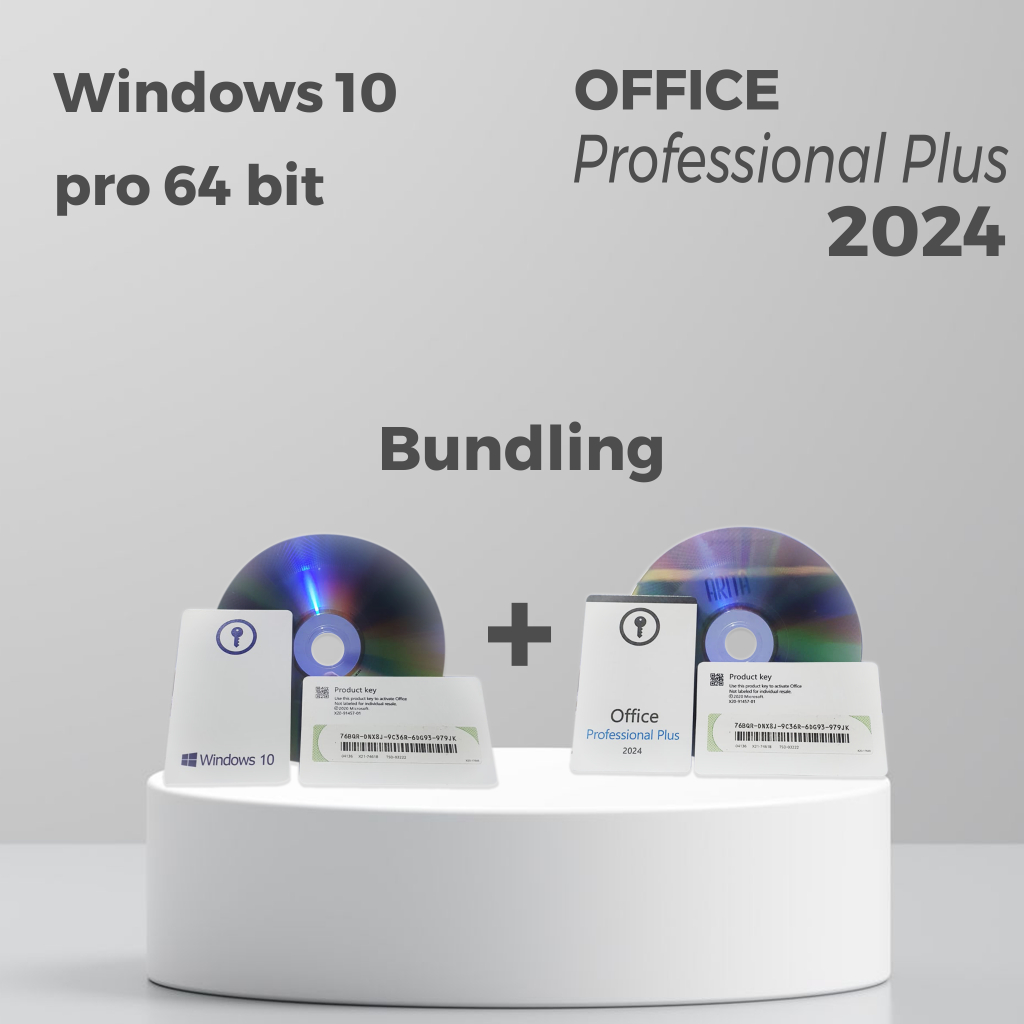 Jual Windows 10 Pro 64 Bit Office Professional Plus 2024 Bundling