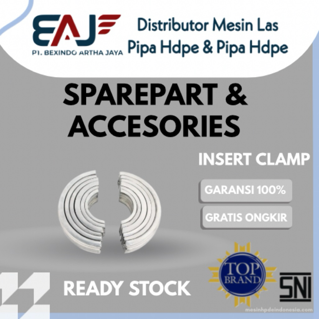 Jual Insert Clamp Mesin Las Pipa Hdpe Ukuran 250 mm 10 Inch | Sparepart ...