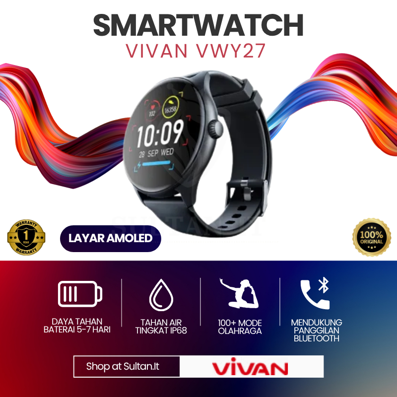 Jual Vivan Smartwatch VWY27 Grey Original Vivan | Shopee Indonesia