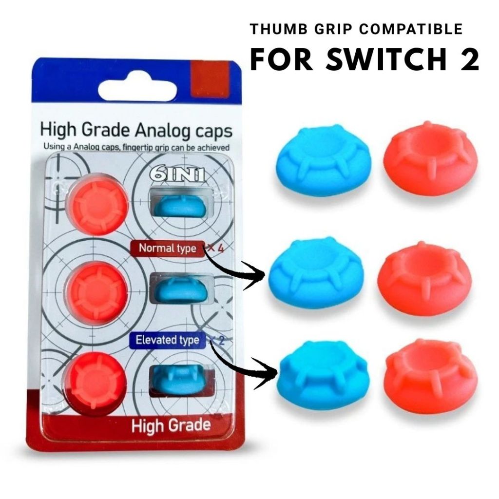 Jual Silicone Joystick Cap 6 In 1 Key Protection Cap Thumb grip ...