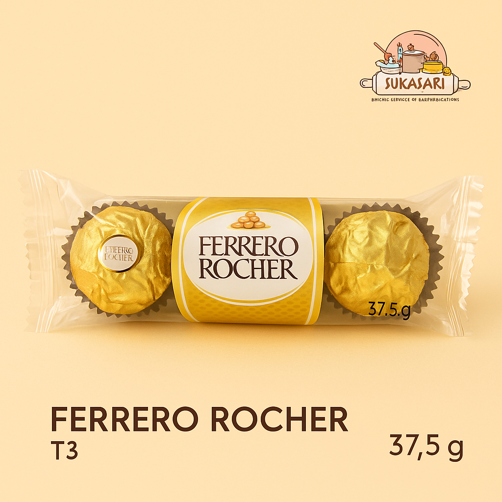 Jual Ferrero Rocher T3 37.5 gram Chocolate cokelat Coklat Ferrero ...