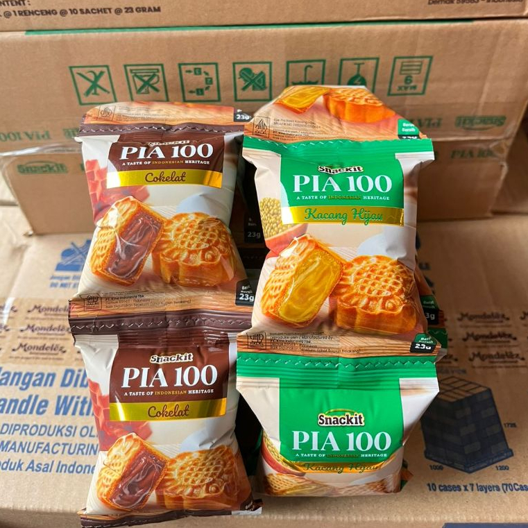 Jual SNACKIT PIA 100 COKLAT NANAS DAN KACANG HIJAU (1 RENCENG ISI 10 ...