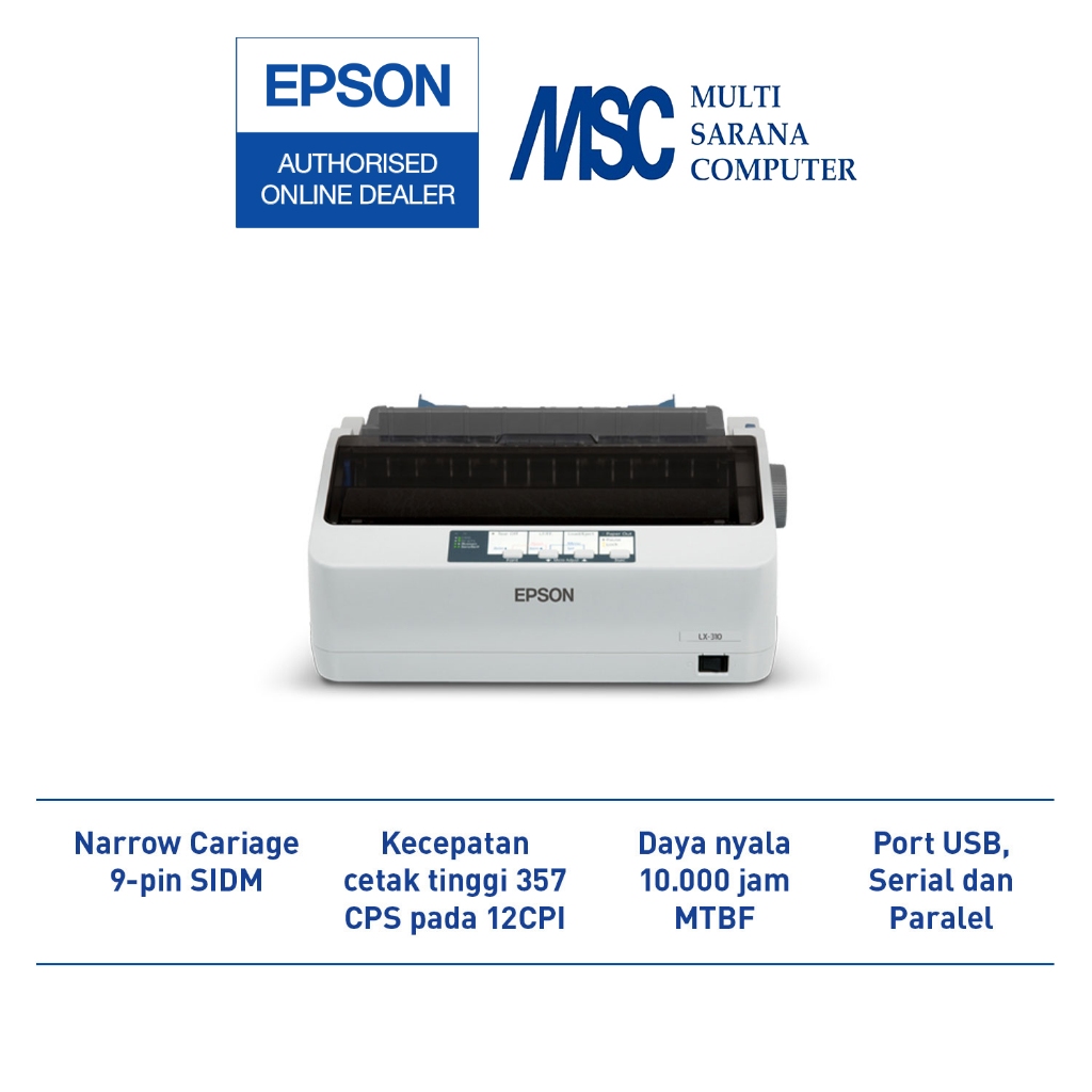 Jual EPSON Printer LX310 LX-310 LX 310 Dot Matrix Garansi Resmi ...