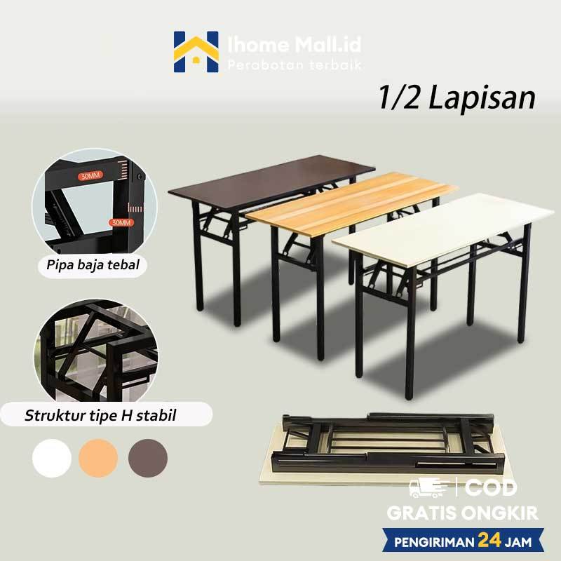 Jual IH Meja Lipat Portable Meja Belajar Meja Kantor Besi Meja Pelatihan Serbaguna Meja Lipat ...