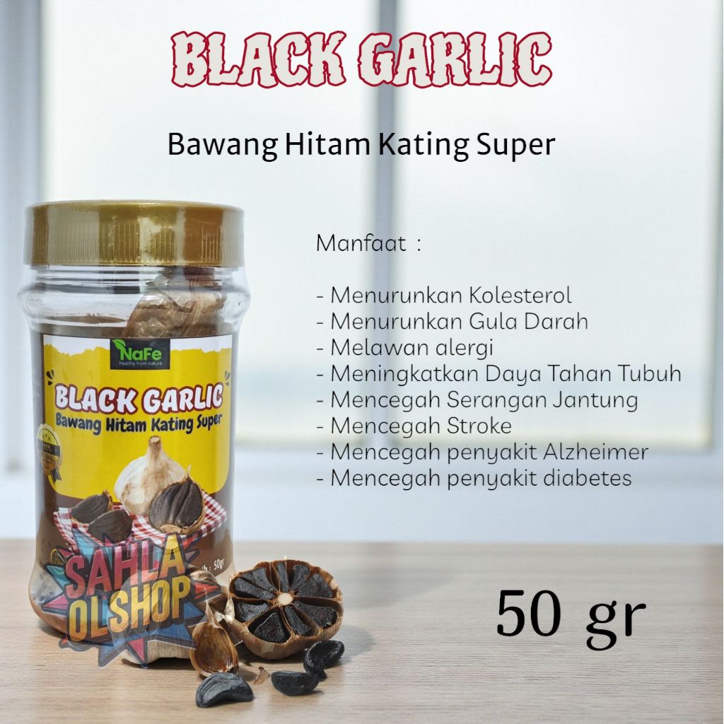 Jual BLACK GARLIC SUPER /BAWANG HITAM/BAWANG PUTIH FERMENTASI 50 grm ...