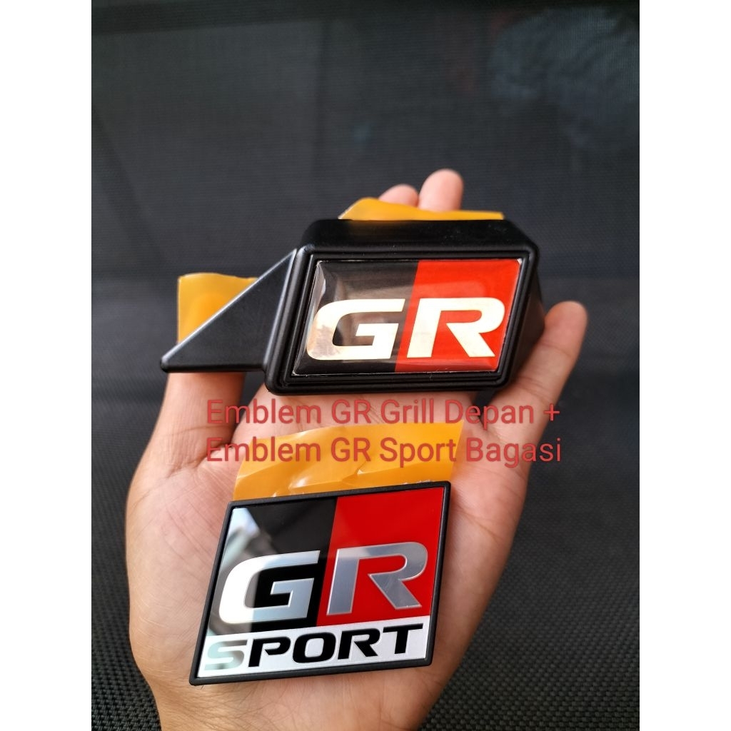 Jual Emblem GR Grill Depan + Emblem GR Sport Bagasi Fortuner Facelift 2021 2022 Toyota Original ...