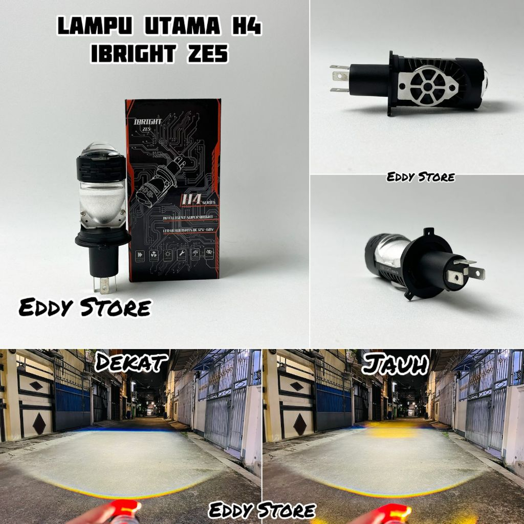 Jual Lampu Utama LED Socket H4 Original IBRIGHT ZE5 | Shopee Indonesia