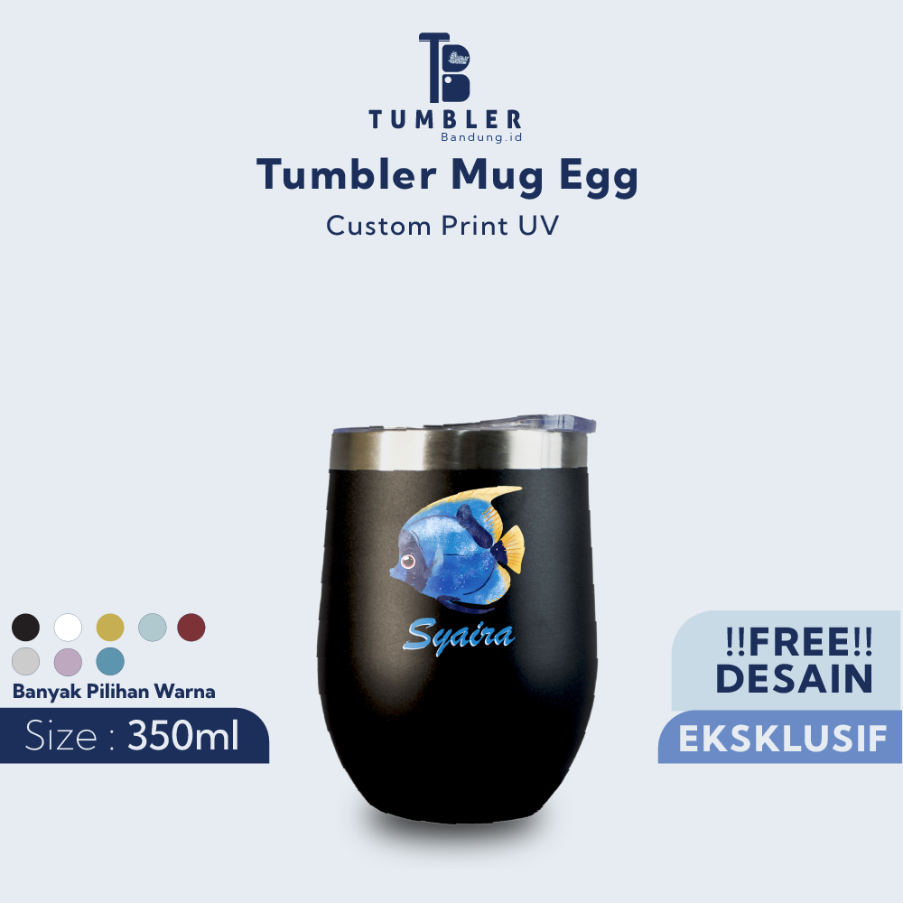 Jual Custom Tumbler Mug Egg/cupapi Print UV Logo / Promosi / Karakter ...