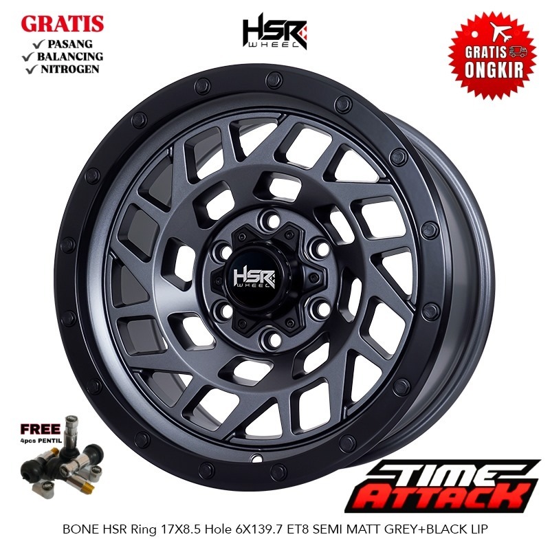 Jual Velg Mobil Hilux R17 HSR WHEEL Tipe BONE Ring 17 - TIME ATTACK ...