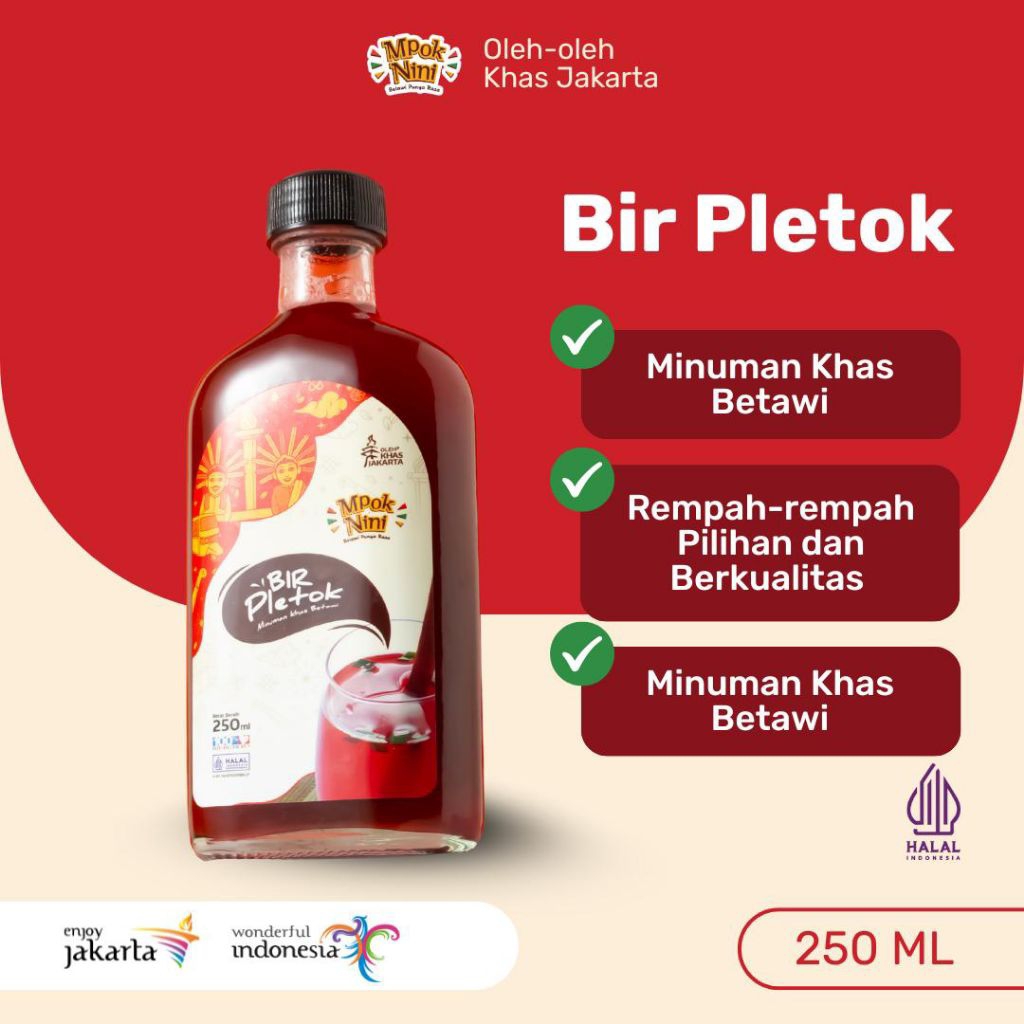 Jual Bir Pletok Minuman Khas Betawi | Mpok Nini | Oleh-Oleh Jakarta ...