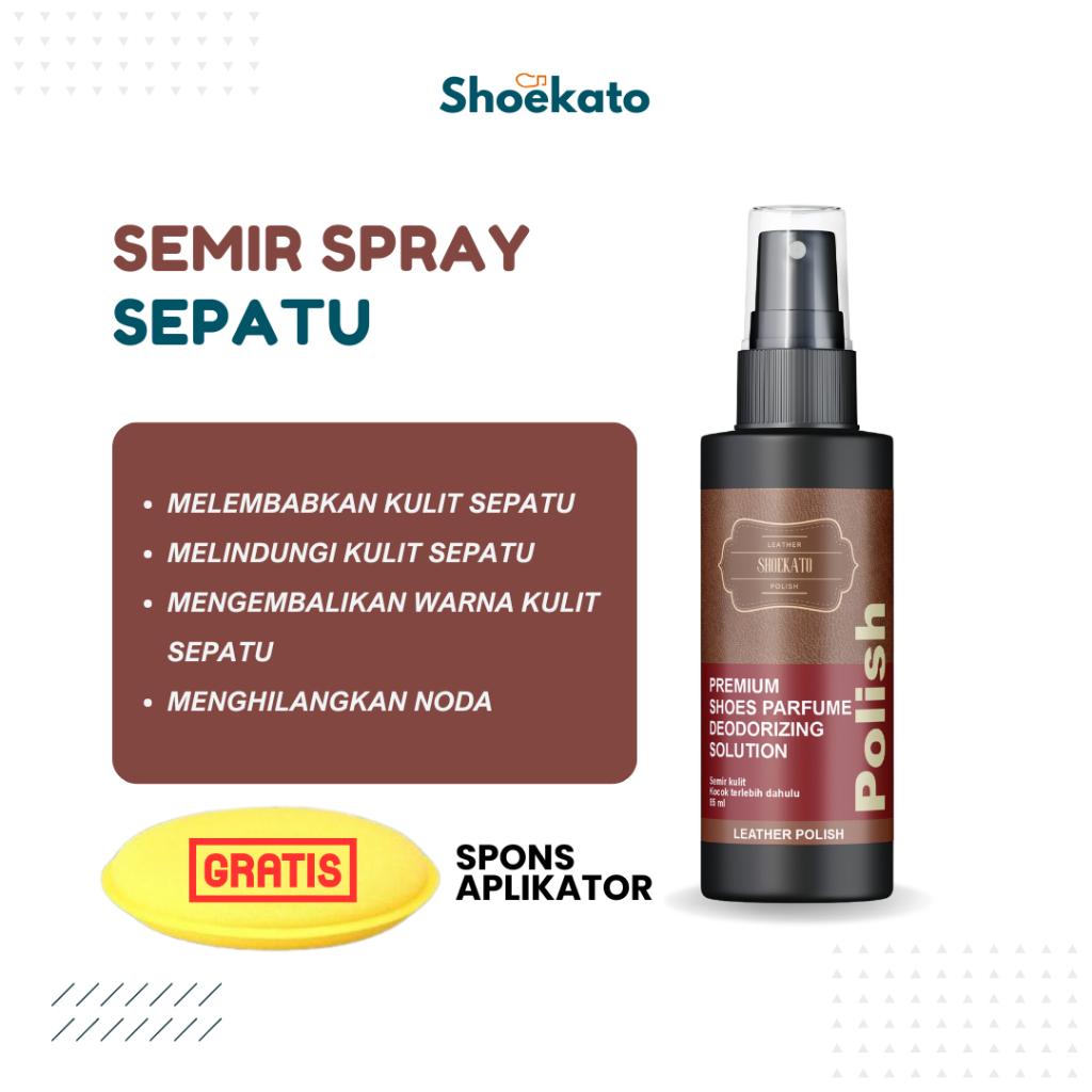 Jual Shoekato Semir Sepatu Spray Putih Netral Untuk Kulit Dan Sintetis ...
