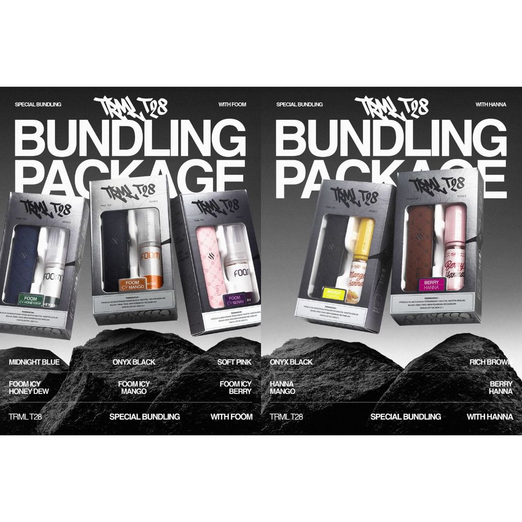 Jual Authentic TRML T28 Pod Kit Bundling Liquid 15ML | Shopee Indonesia